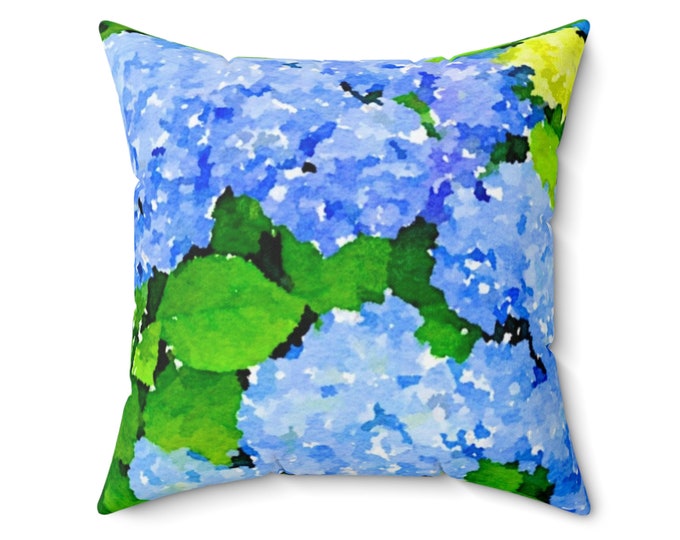 Beautiful Blue Hydrangea Pillow! - Etsy