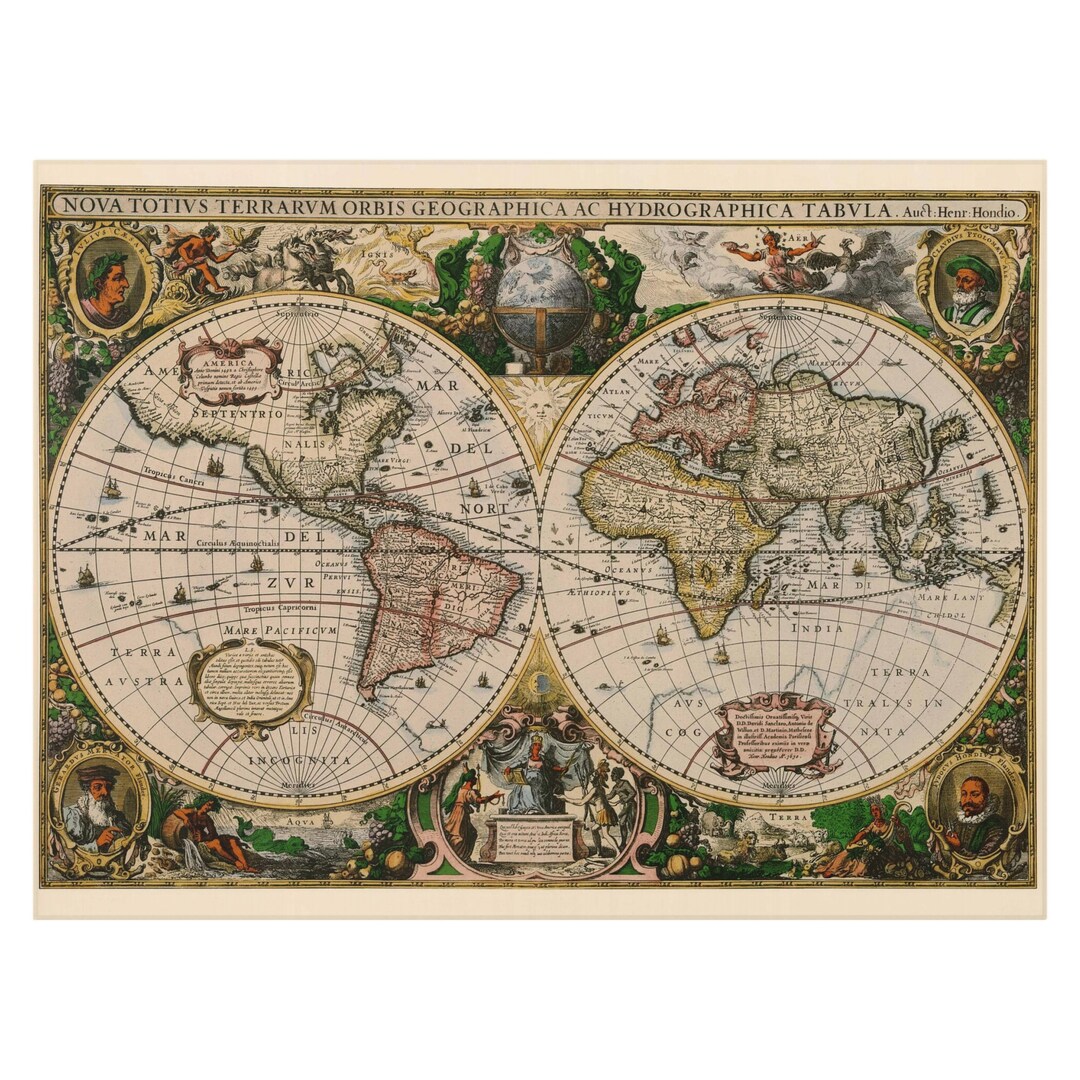 Old World Latin Roman Map Rug - Etsy