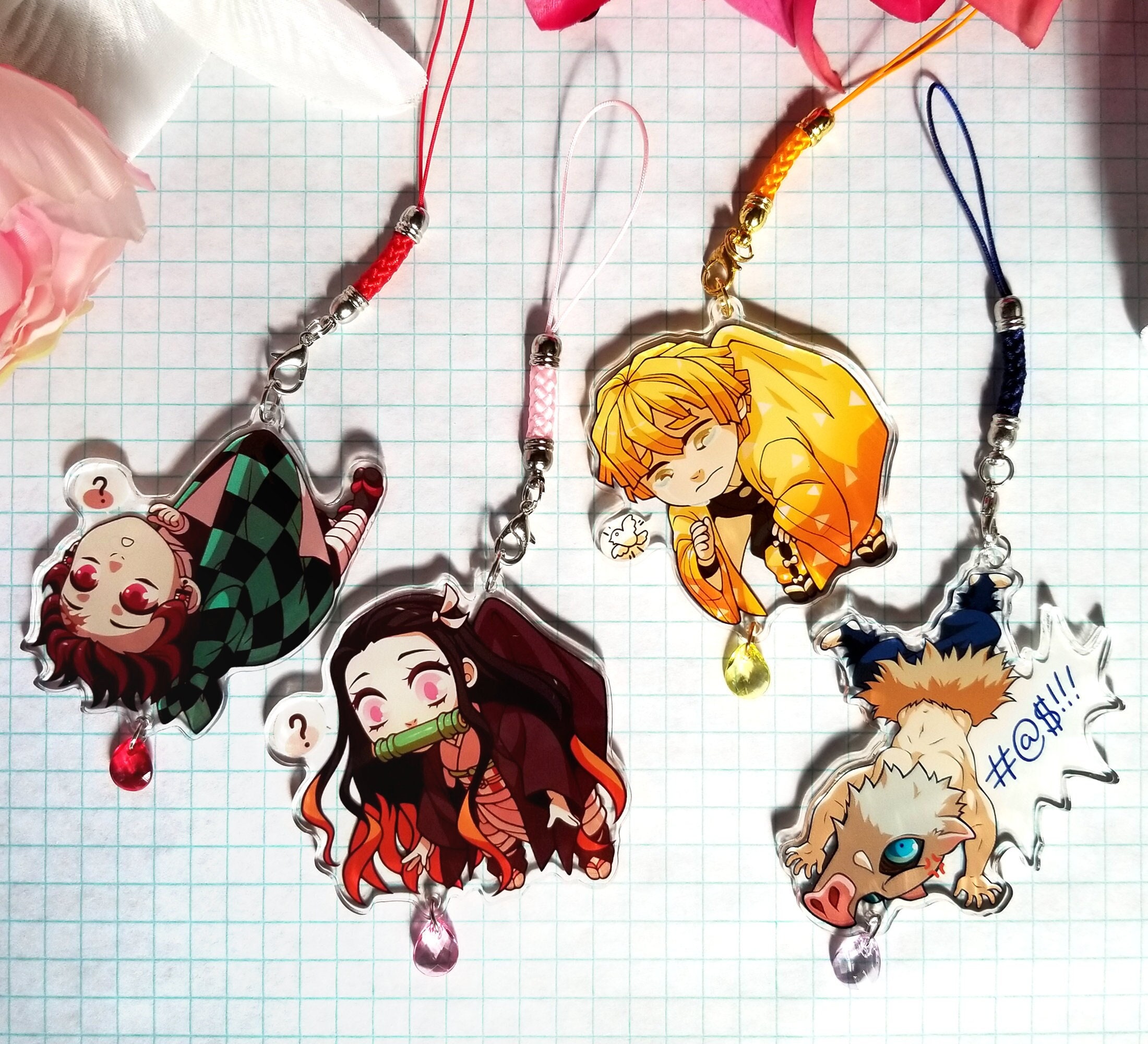 Demon Slayer Charm - Etsy