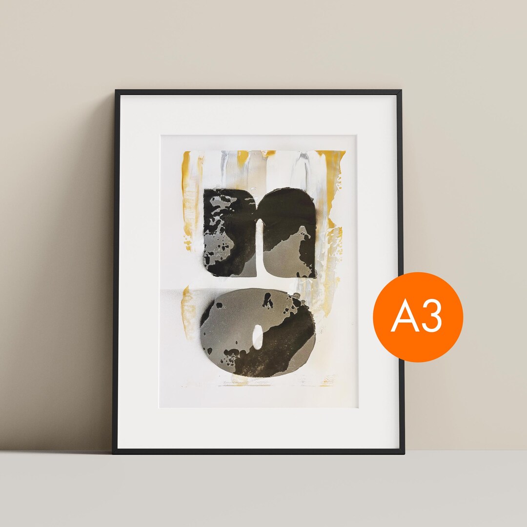 A3 Typographic Poster "no" – Bold and Elegant / Handmade Poster ...