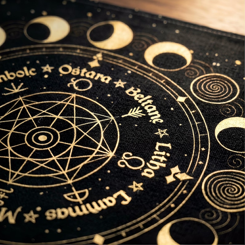 Tarot Card Cloth Linen Altar Cloth, Divination Table Cover, Tarot ...