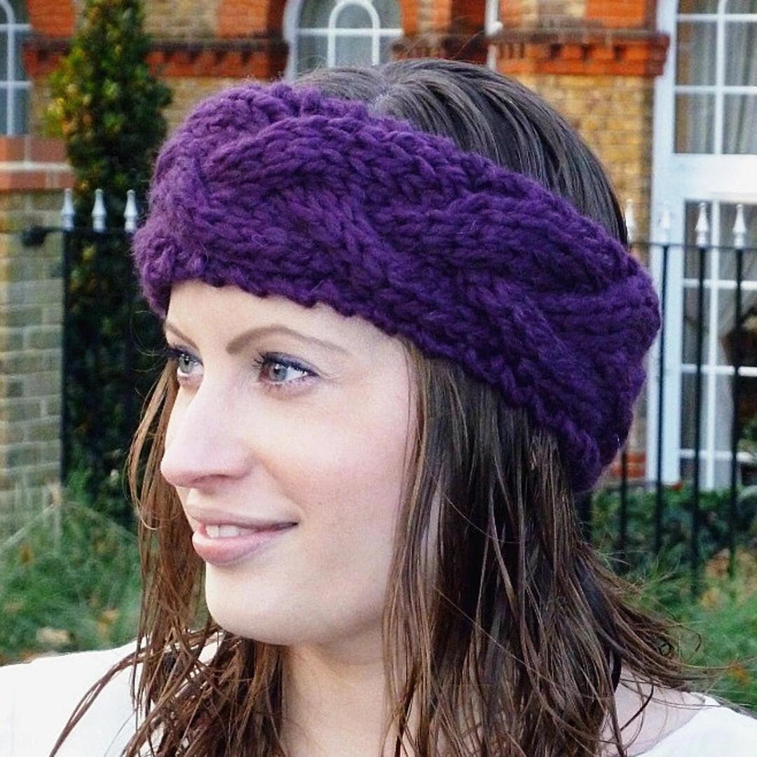 Knitting Pattern - Cable Plait Headband Instant PDF Download - Etsy