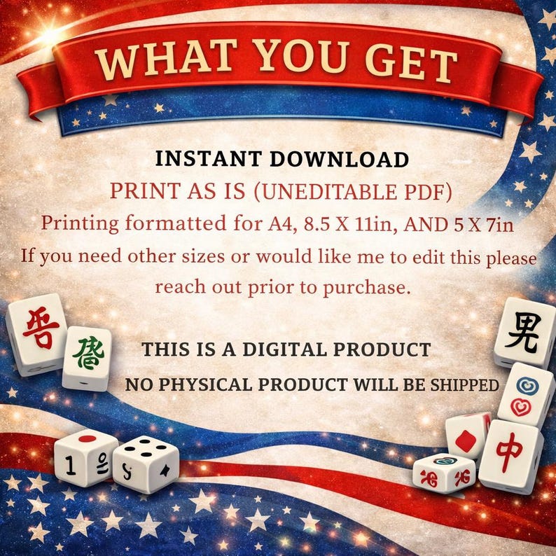 Printable Mahjong Cheat Sheet, Mahjong Hands, Beginner Mahjong Help ...