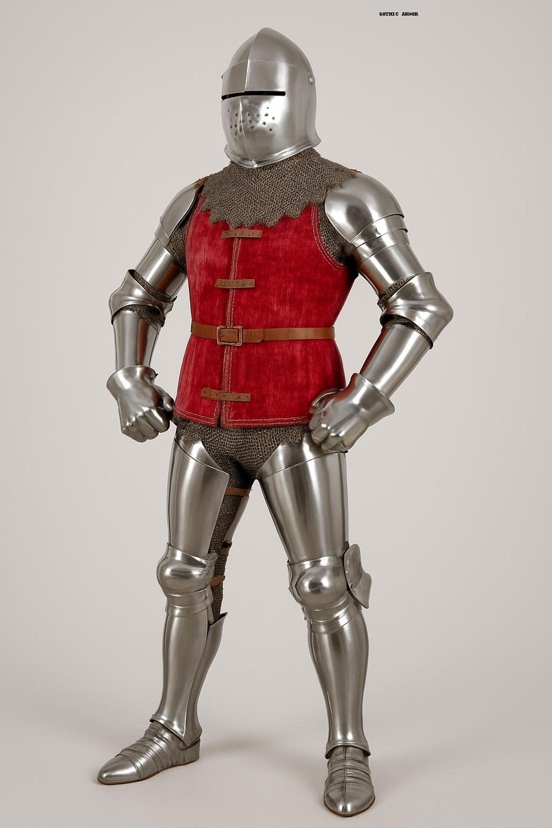 Medieval Gothic Knight Armor Set | Full Steel Armor With Chainmail ...