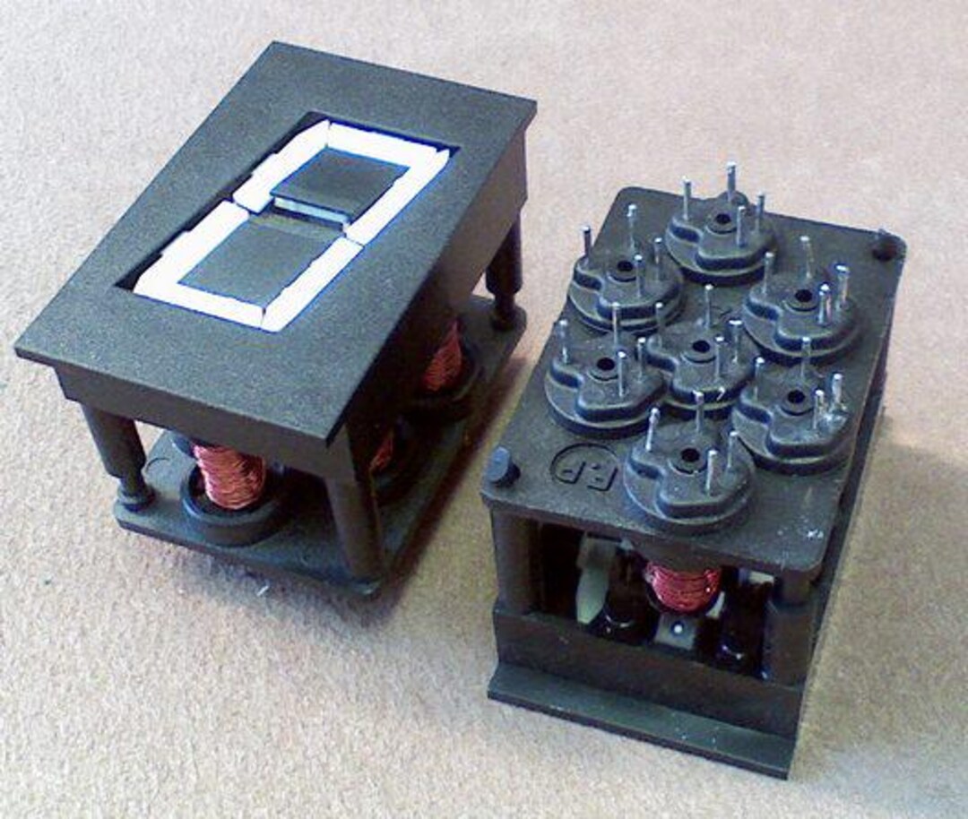 7-seg 1” Display Module and Headassemblies 100SS3-07DC 2 Coils/seg USED ...