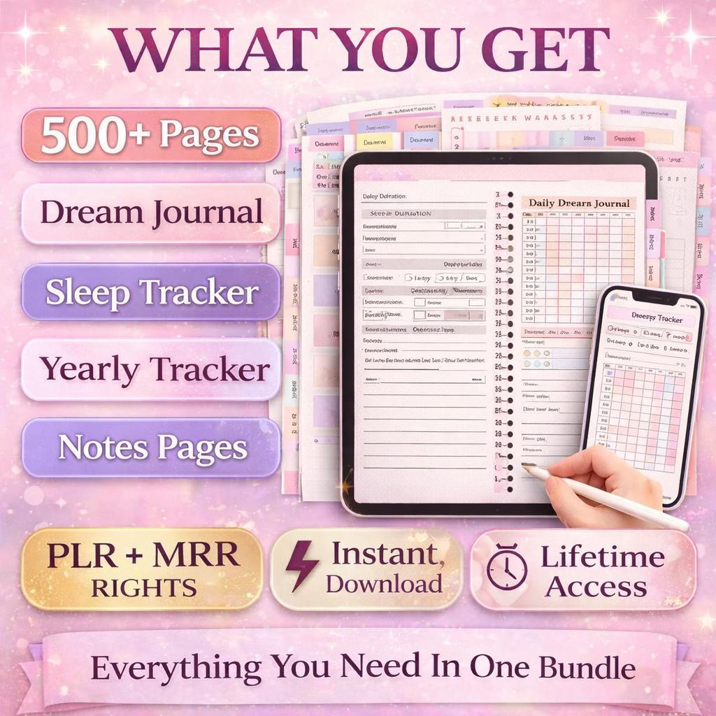 Dream Tracker - Printable Planner Page - Dream Log - Dream Journal ...