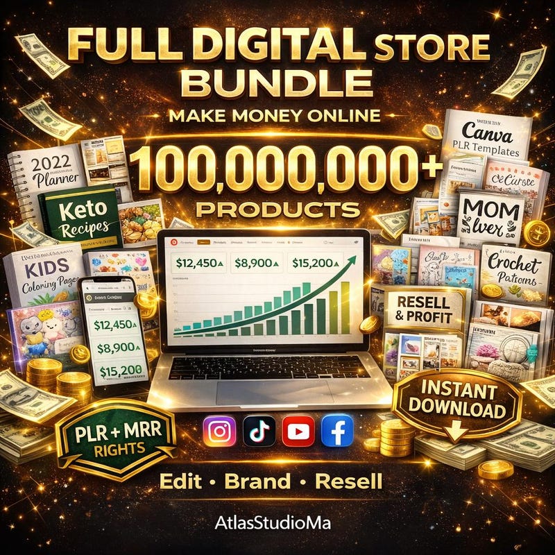 Mega Bundle Digital Products - Etsy UK