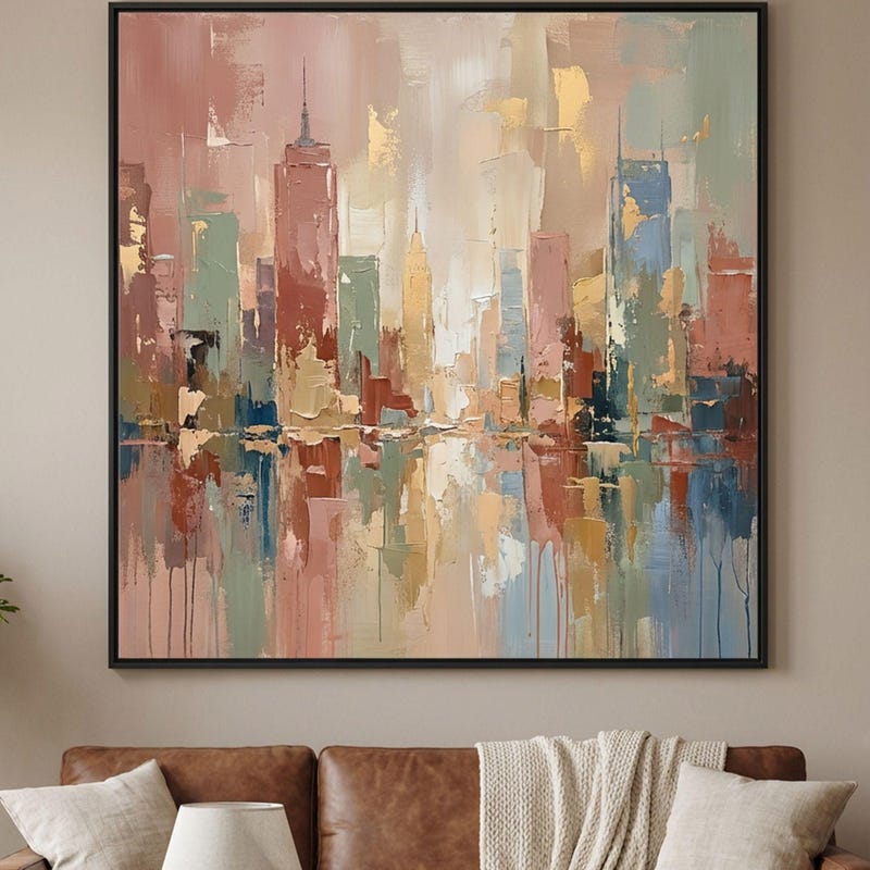 Abstract Cityscape - Etsy