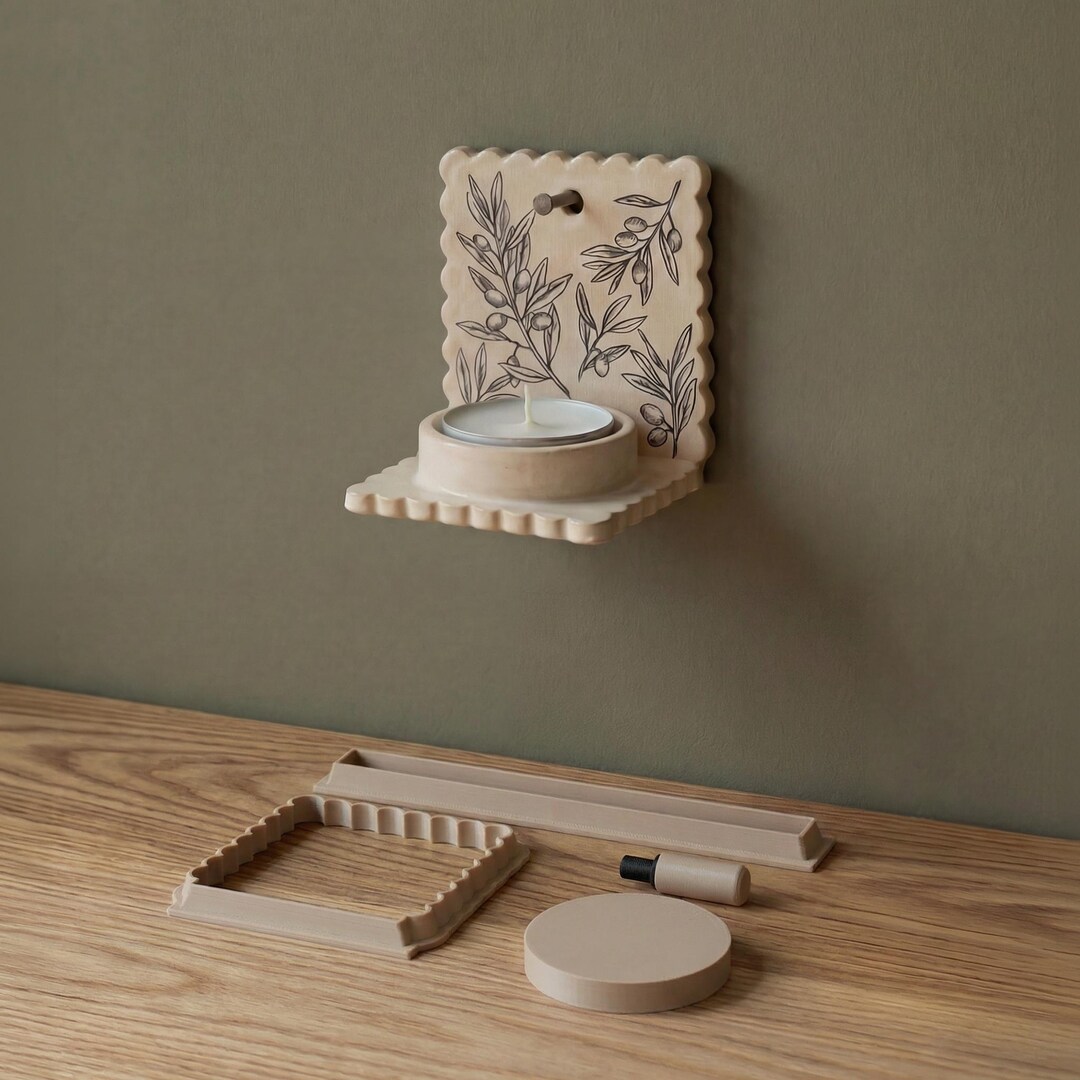 Tealight Holder DIY Clay Slab Building 'GP008 KIT' Wall Sconce Cutter ...