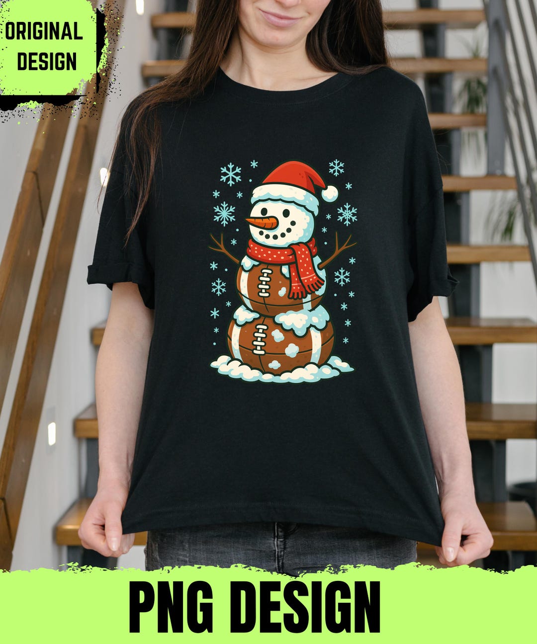 Christmas Football Snowman PNG: Kids Sports (digital Download) - Etsy