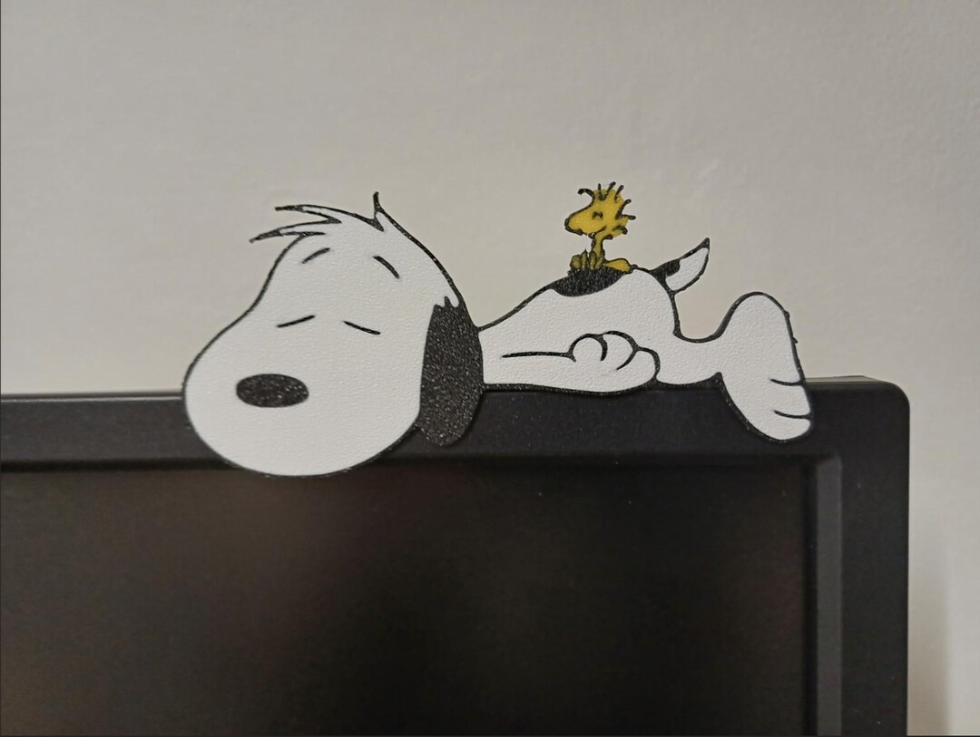 Snoopy & Woodstock Monitor Corner Statue 25 Cm / 10 in – 3D Printed ...