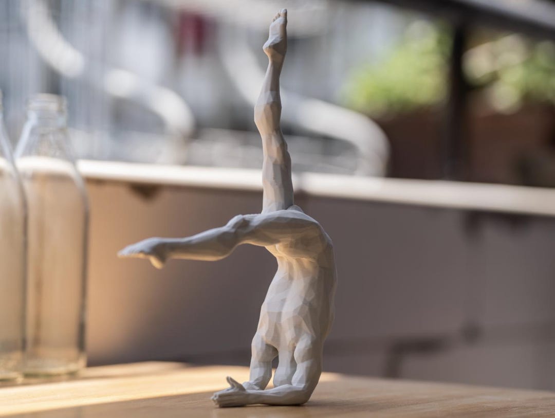 Handstand Man Statue 15 Cm / 5.9 in – 3D Printed Fitness Figurine ...