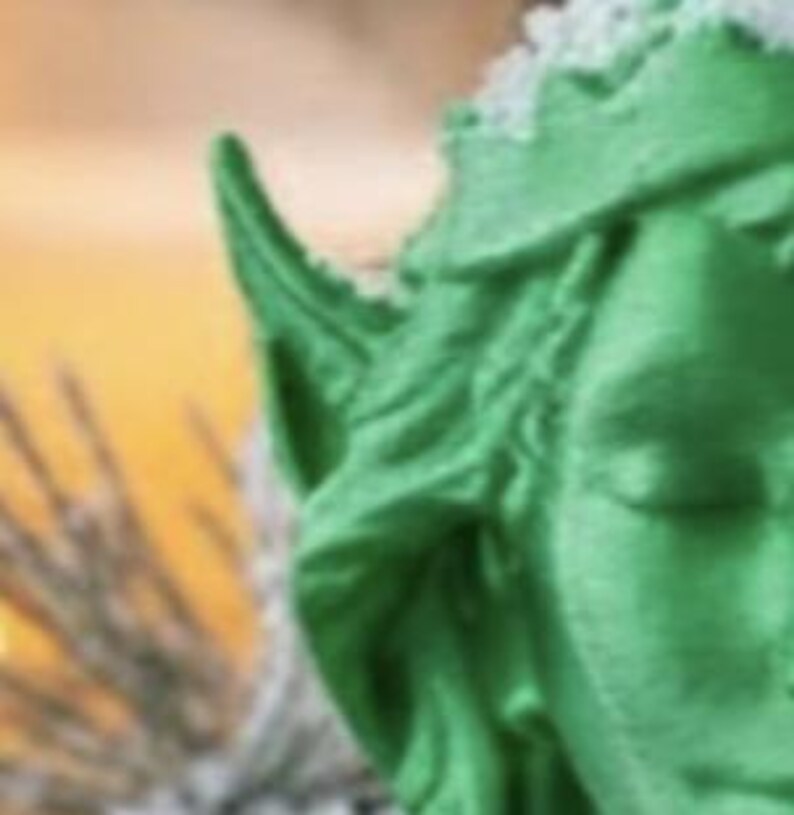 Floating Elf Bust 15 Cm / 5.9 in – 3D Printed Fantasy Statue, Magic ...