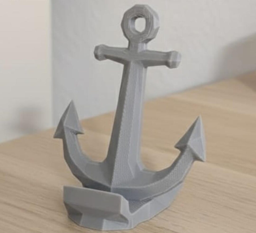 Anchor Statue 15 Cm / 5.9 in – 3D Printed Nautical Decor on Stand - Etsy
