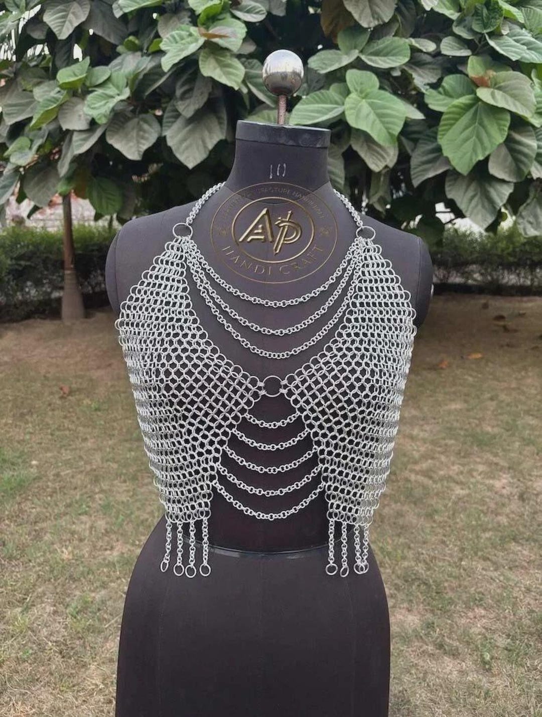 Medieval Aluminum Chainmail Top for Women Butted Rings Women's LARP ...