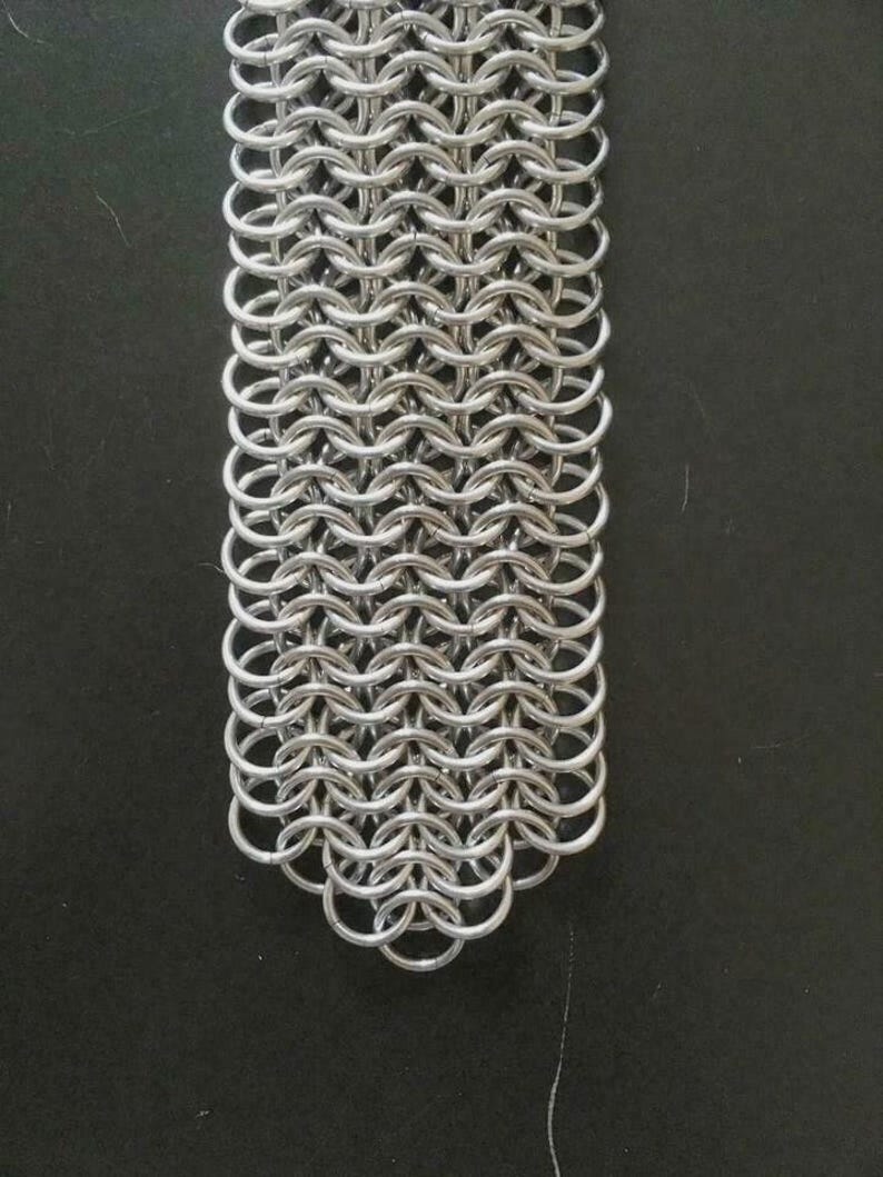Chainmail TIE, New Item, Aluminum Butted Silver Tie Gift - Etsy