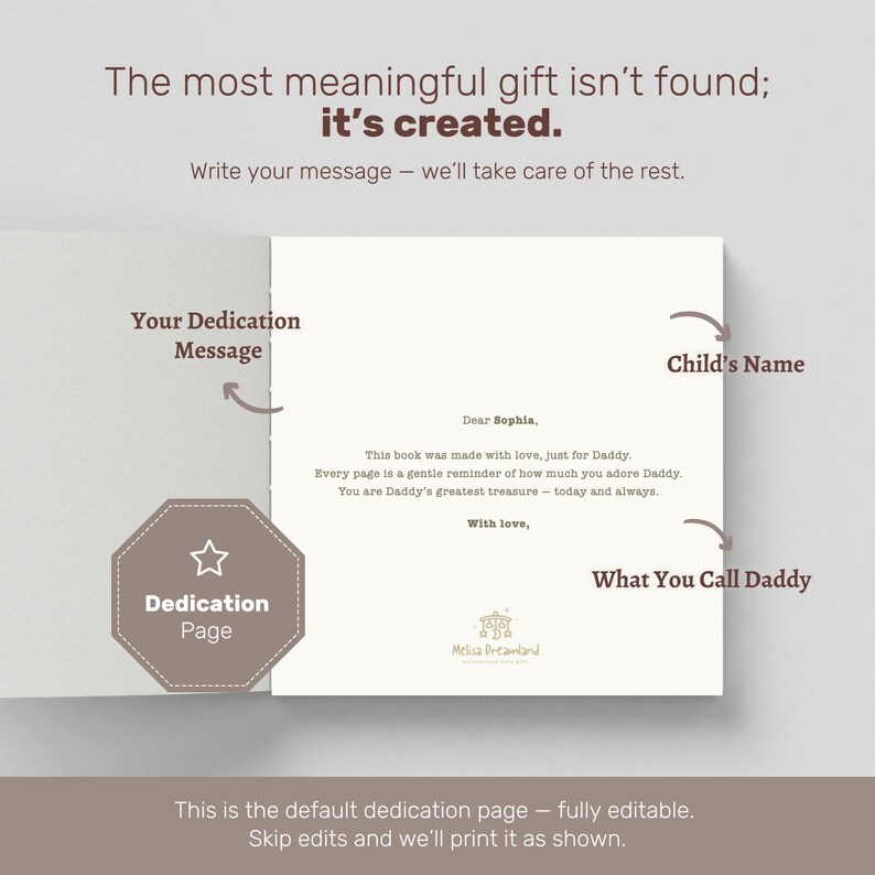 Personalized Daddy and Me Story Book, Fathers Day Gift From Daughter ...
