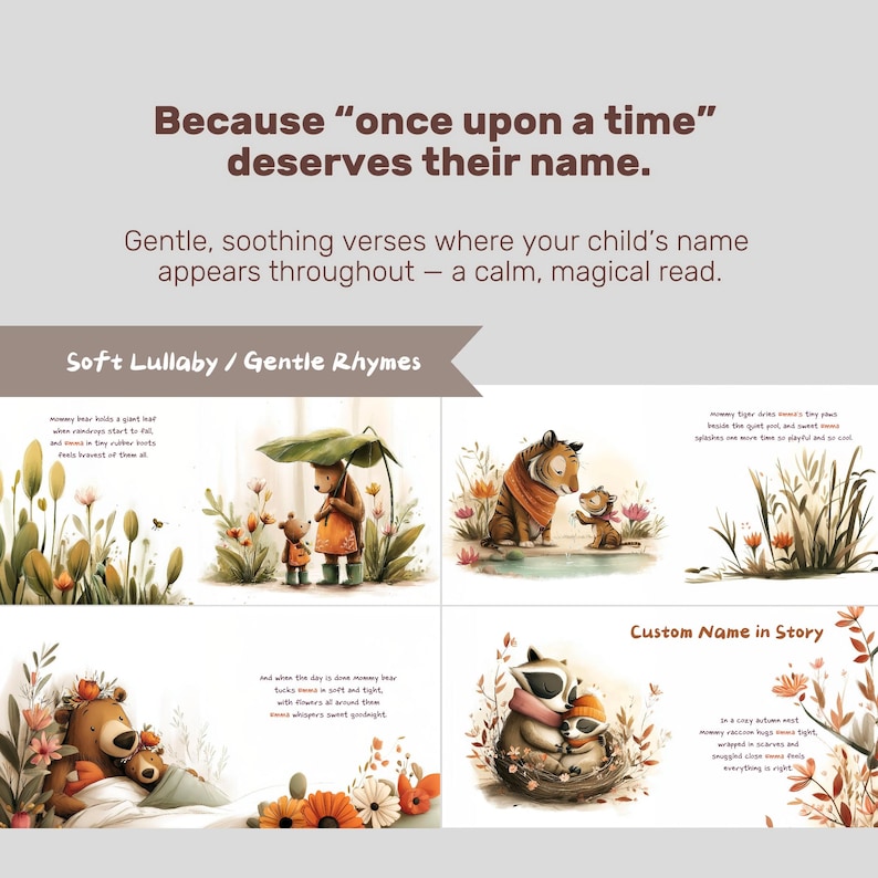 Personalized Storybook for Mommy, Mothers Day Keepsake Gift From Kids ...