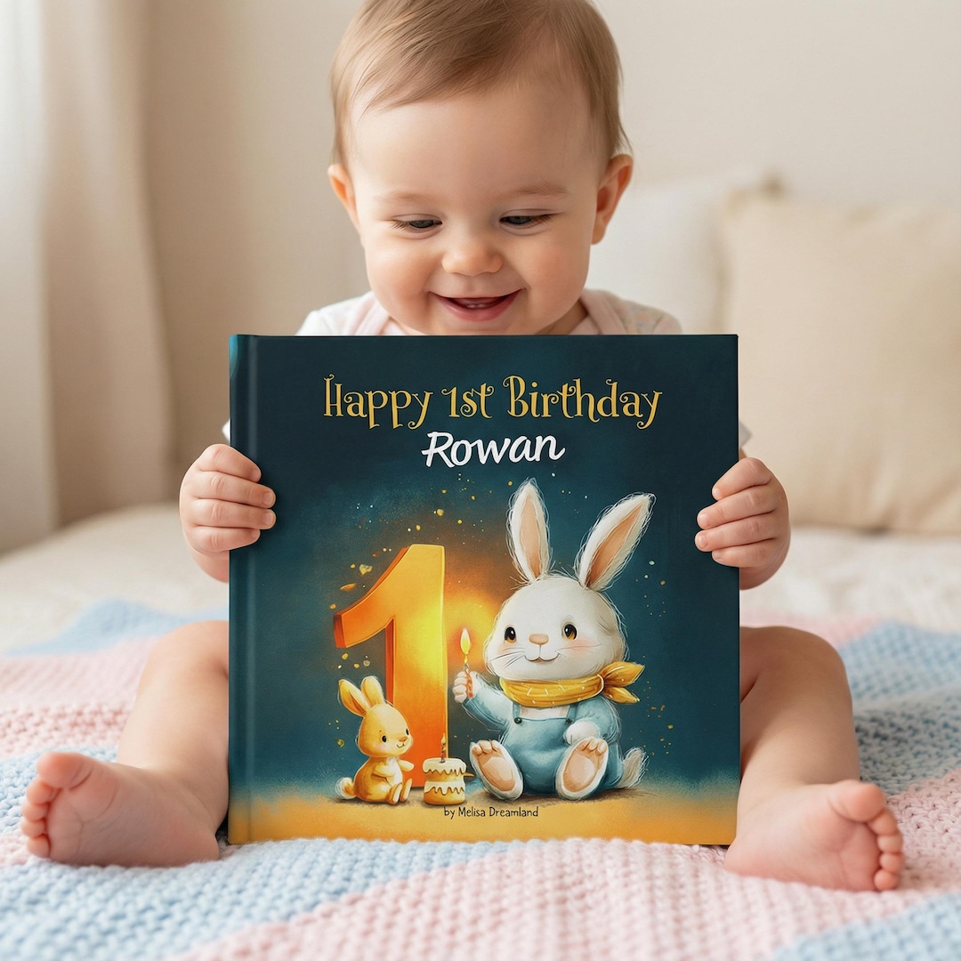 Personalized 1st Birthday Book, One for the Books, Custom Name Story ...