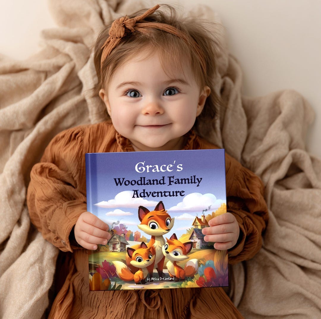 Personalized Baby Book With Audio, Custom Woodland Story, Sentimental ...
