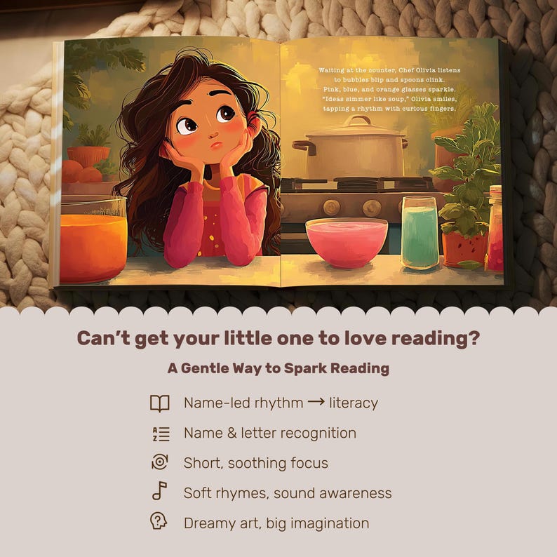 Personalized Girl Chef Storybook, Custom Name Kids Cooking Tale ...
