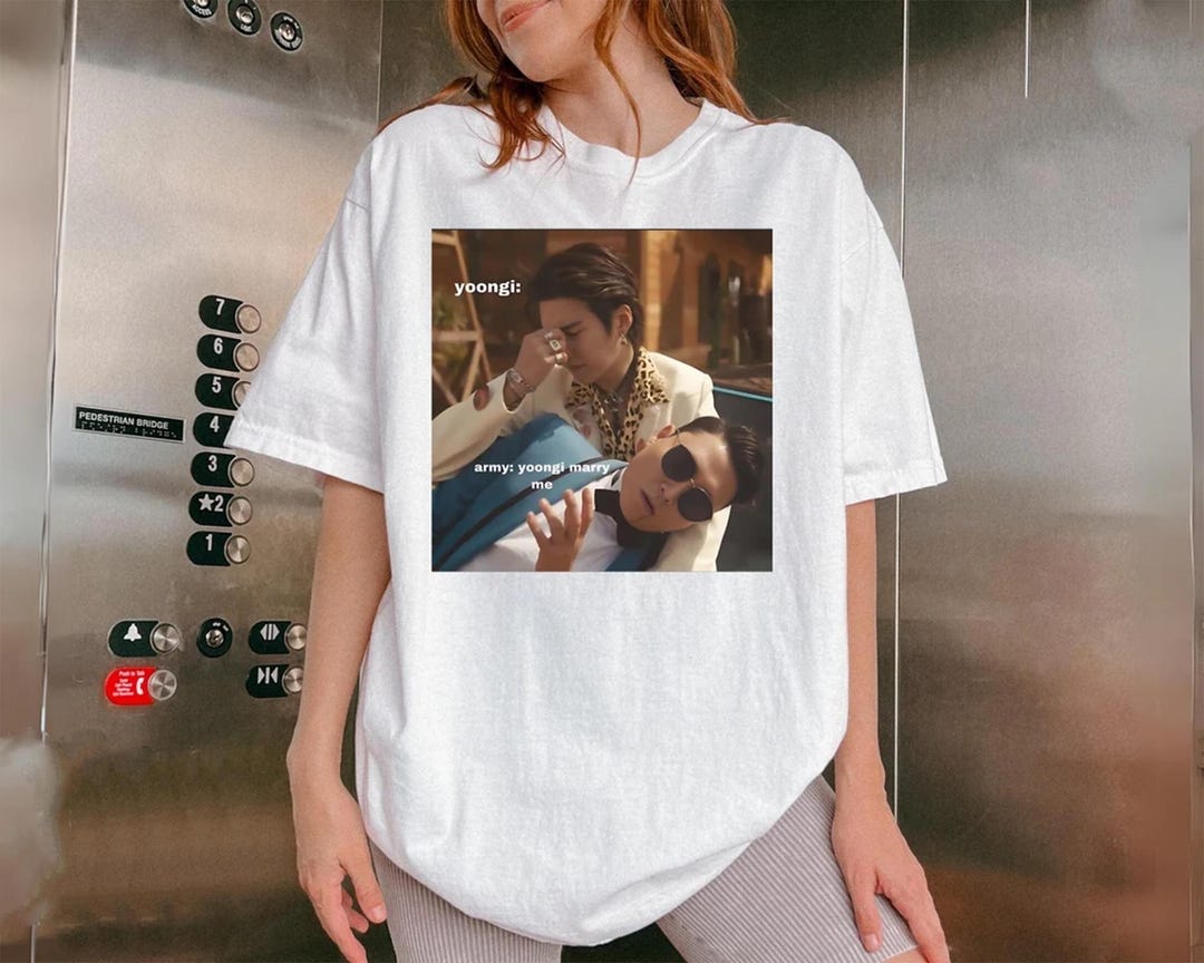 Bangtan Boys Yoongi Marry Me Shirt, Bts Merch, Min Yoongi Meme T-shirt ...
