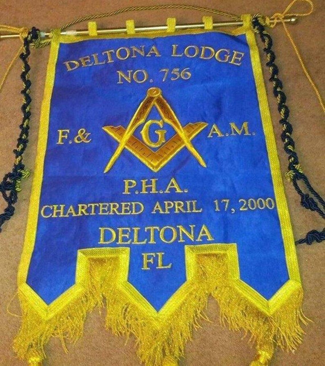 Custom Masonic Banner - Machine Embroidery Expose - Etsy