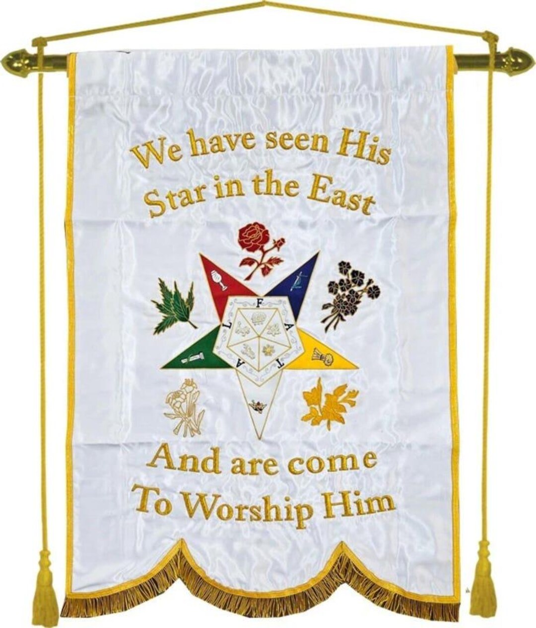 Signet Banner Masonic Embroidered Banners Customized Available 30x42 - Etsy