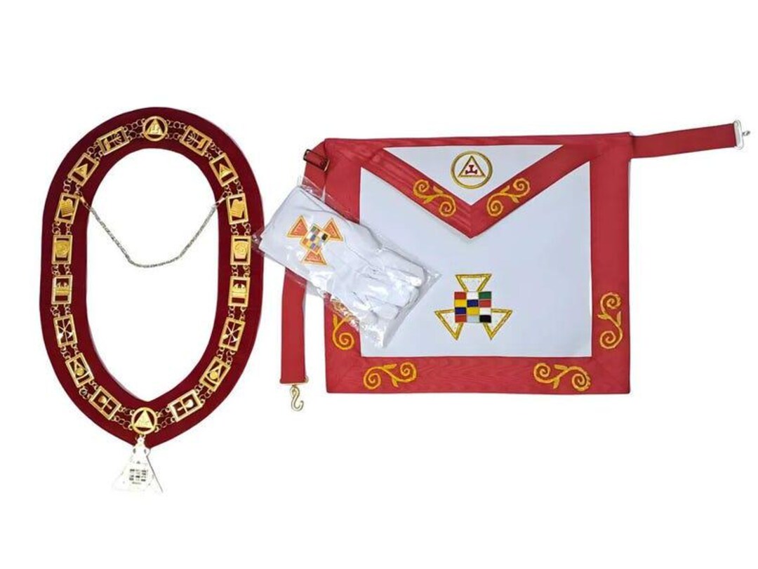 Masonic Elegance – Royal-arch. Apron Set | Hand-embroidered Past High ...