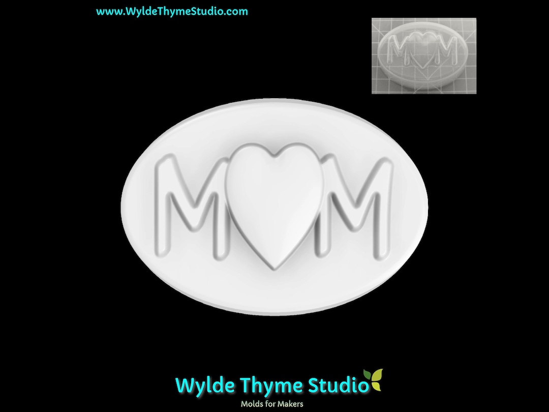 Mom Mold - 4.60" Plastic Mold | Soap Mold | Craft Mold | Bath Bomb Mold ...