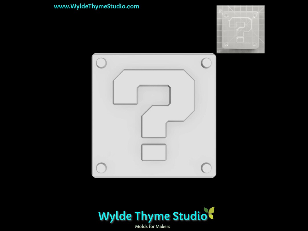 SMB Mystery Block Mold - 2.80" Craft Mold | Soap Mold | Resin Mold ...