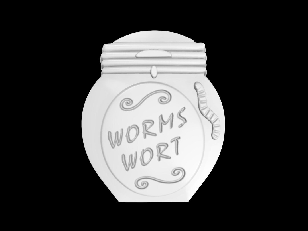 Worms Wort Jar Mold Craft Mold Soap Mold Resin Mold Chocolate Mold Bath ...