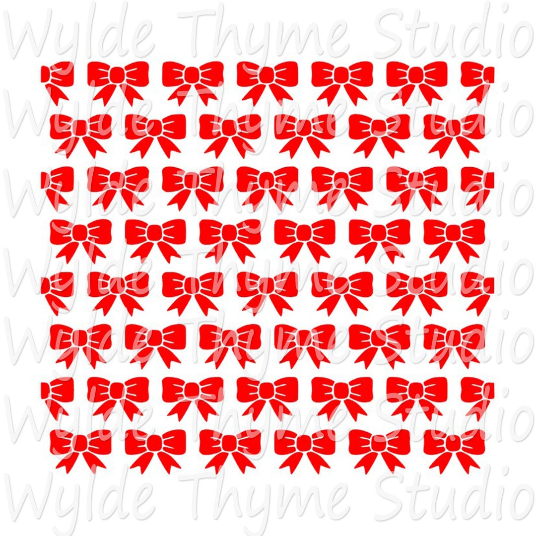 Bow Pattern Stencil Craft Stencil Airbrush Stencil Cookie - Etsy