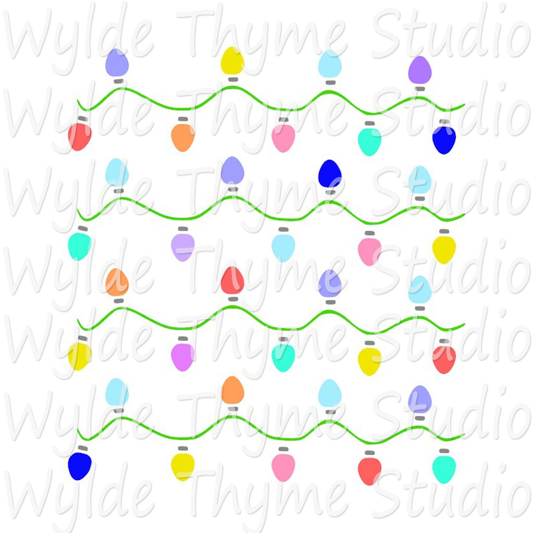 Christmas Lights Stencil Craft Stencil Airbrush Stencil - Etsy