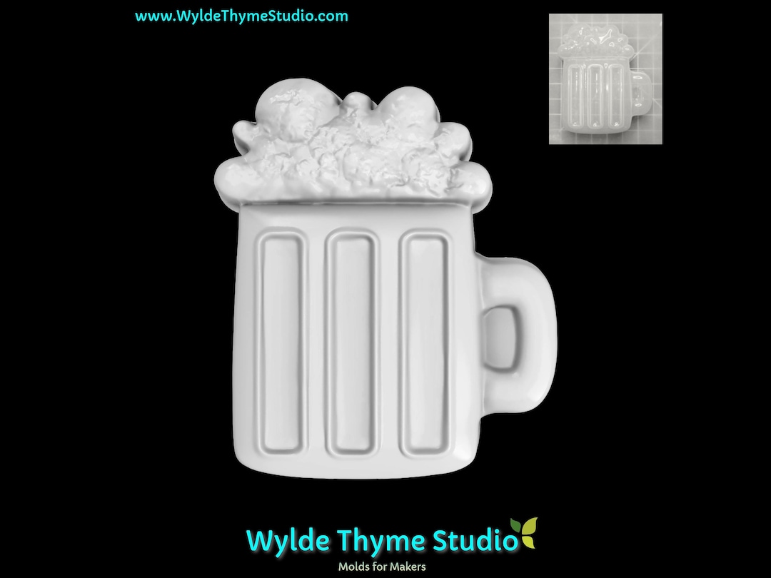 Root Beer Mug Mold - 3.20" Bath Bomb Mold | Chocolate Mold | Soap Mold ...