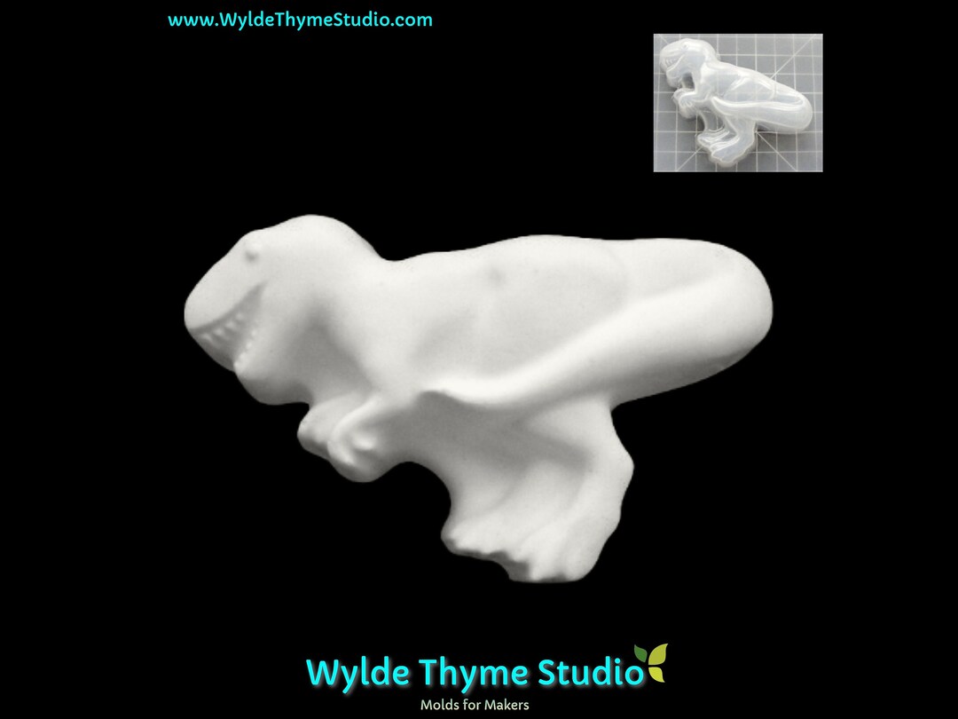 T-rex Dinosaur Mold - 3.85" Craft Mold | Bath Bomb Mold | Soap Mold ...