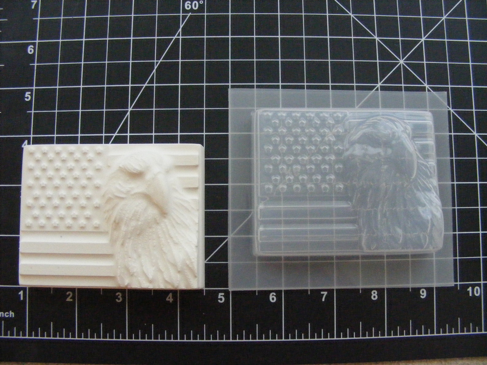 Eagle Flag Mold - 3.50" Craft Mold | Soap Mold | Resin Mold | Bath Bomb ...