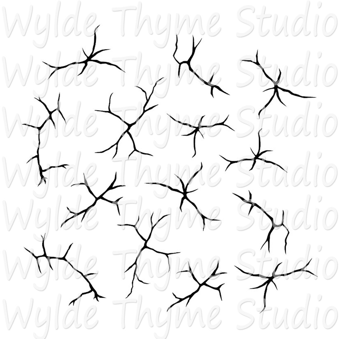 Cracks Stencil Craft Stencil Airbrush Stencil Cookie - Etsy