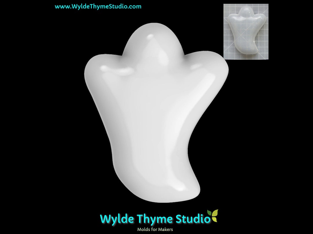 Chubby Ghost Mold - 4" Chocolate Mold | Soap Mold | Resin Mold | Craft ...
