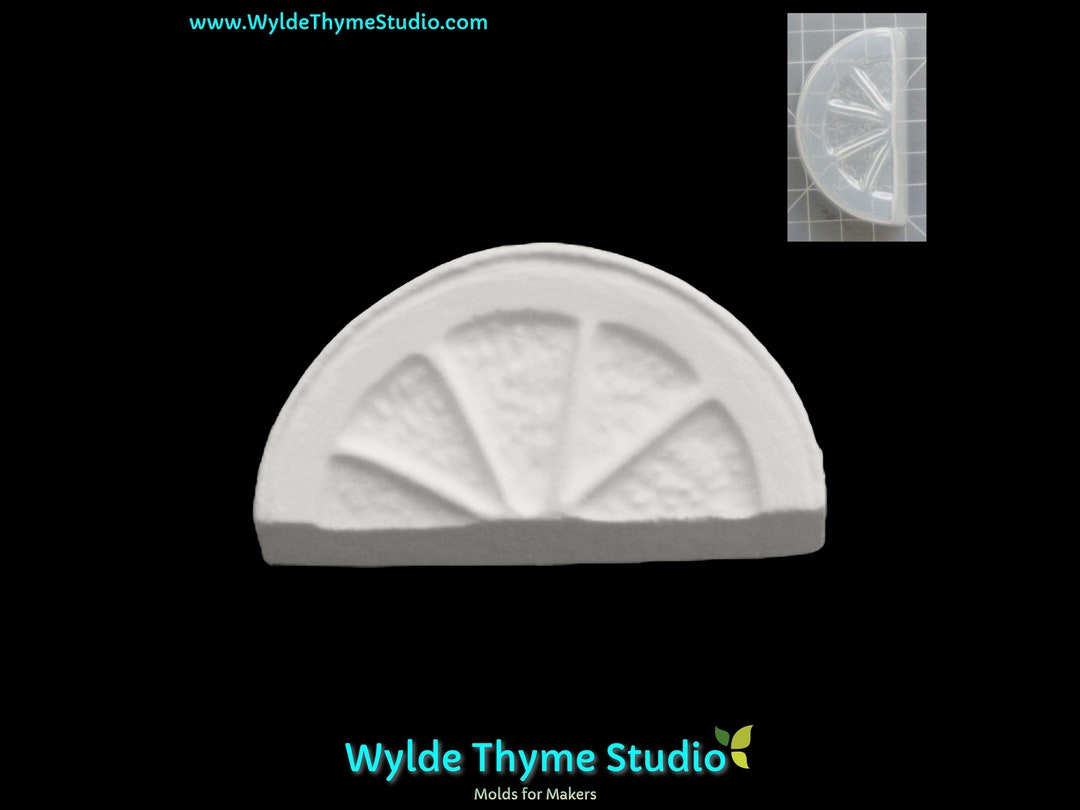 Citrus Wedge Mold - 3.00" Plastic Mold | Soap Mold | Resin Mold | Craft ...