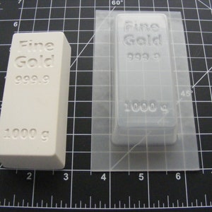 Gold Bar Mold Plastic Mold for Bath Bombs Soap Mold Resin Mold Craft ...