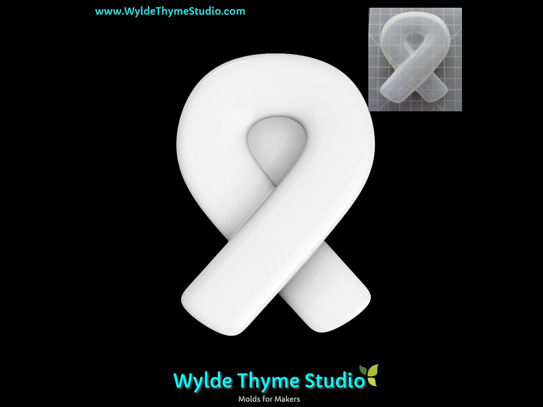 Awareness Ribbon Mold - 3.85" Craft Mold| Bath Bomb Mold | Soap Mold ...
