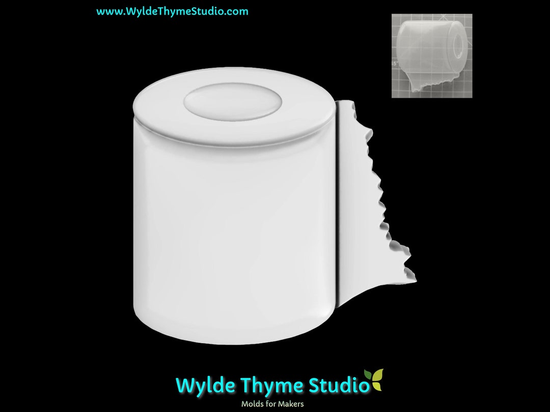Toilet Paper Mold 3 Craft Mold Soap Mold Resin Mold Chocolate Mold Bath ...