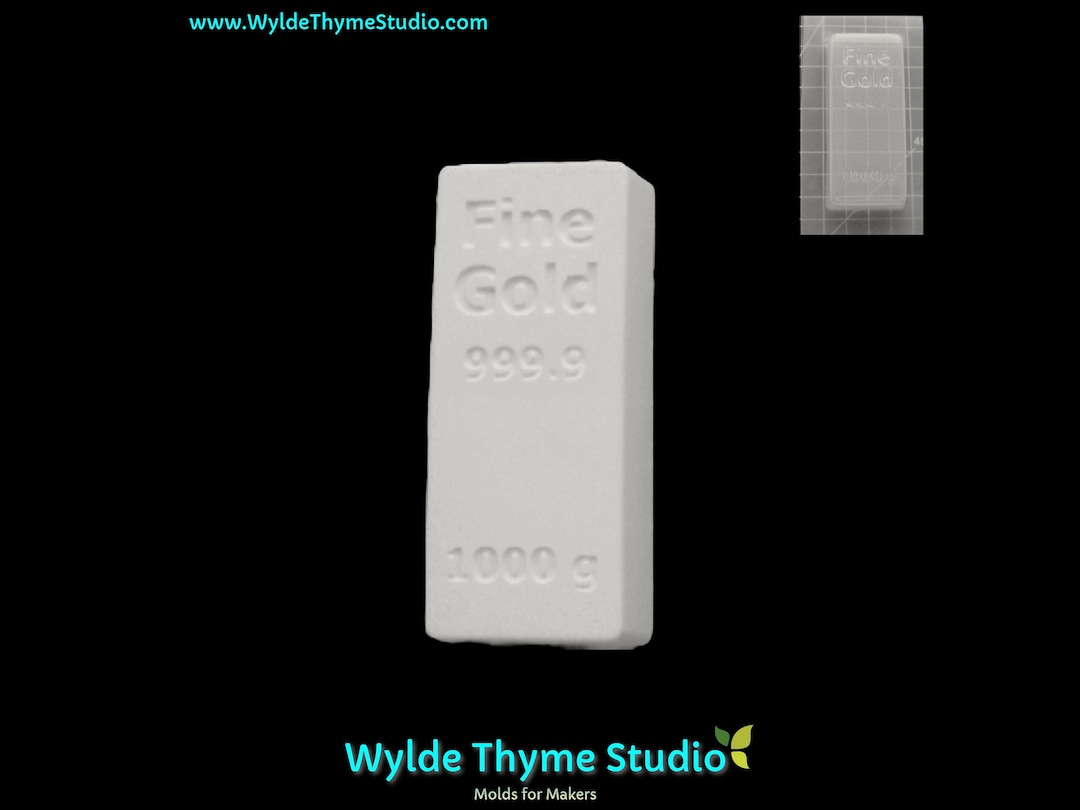 Gold Bar Mold Plastic Mold for Bath Bombs Soap Mold Resin Mold Craft ...