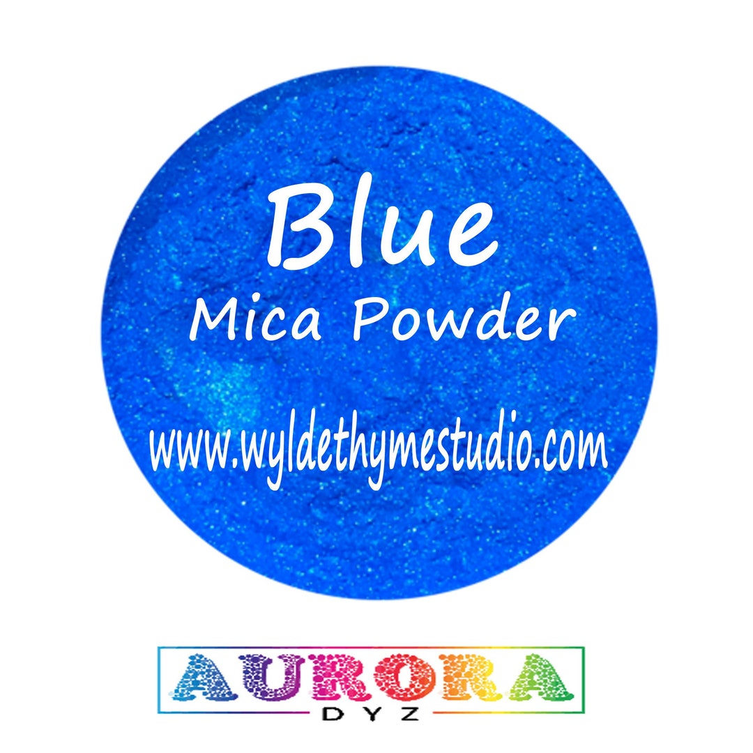 Blue Mica Powder - Water Soluble Dye | Bath Bomb Color | Soap Color ...