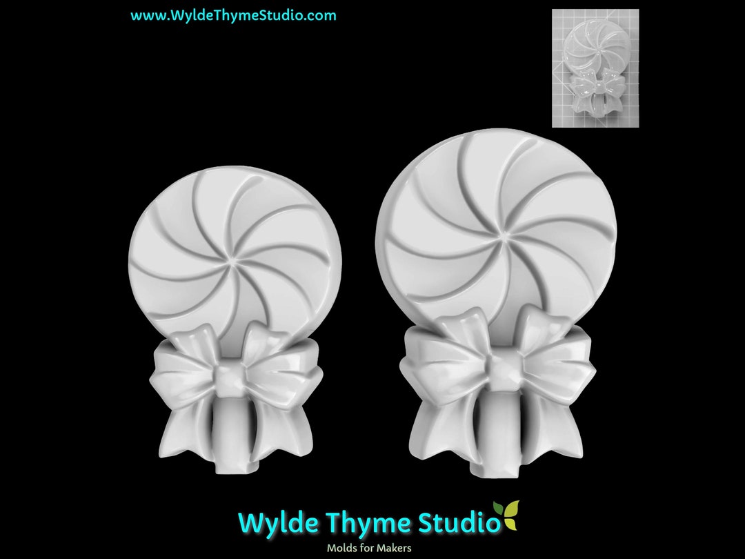 Pinwheel Lollipop Mold - Bath Bomb Mold | Soap Mold | Resin Mold ...