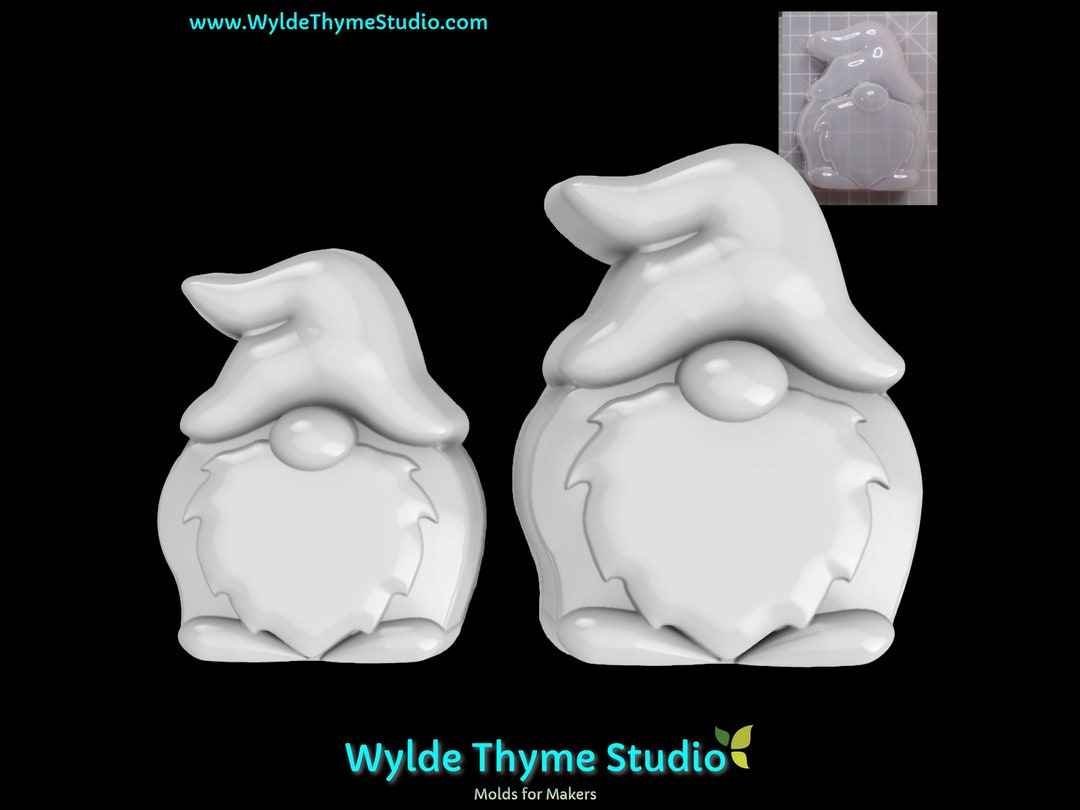 Gnome Elf Mold - Craft Mold | Soap Mold | Resin Mold | Chocolate Mold ...