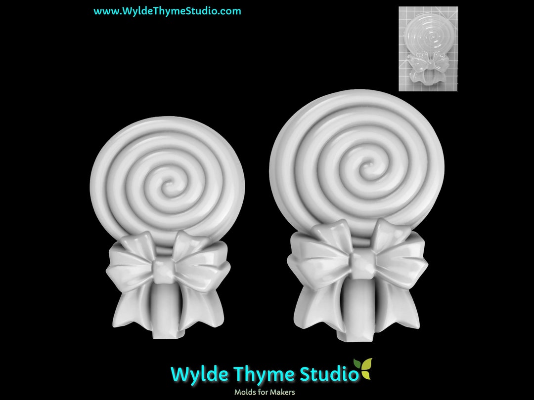 Swirl Lollipop Mold - Bath Bomb Mold | Soap Mold | Resin Mold | Craft ...