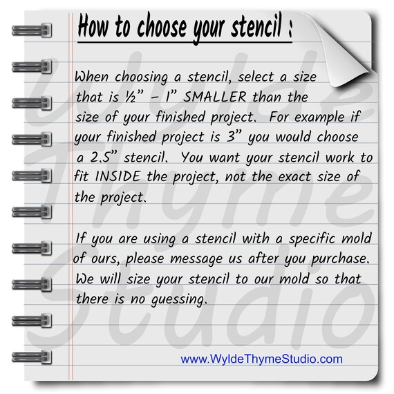 Candy Making Food & Fermenting Cake Stencil Template Airbrush Stencil ...