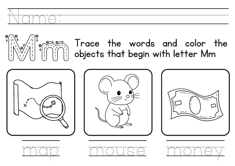 Alphabet Tracing Worksheets A-Z | Trace & Color Letters Printable ...